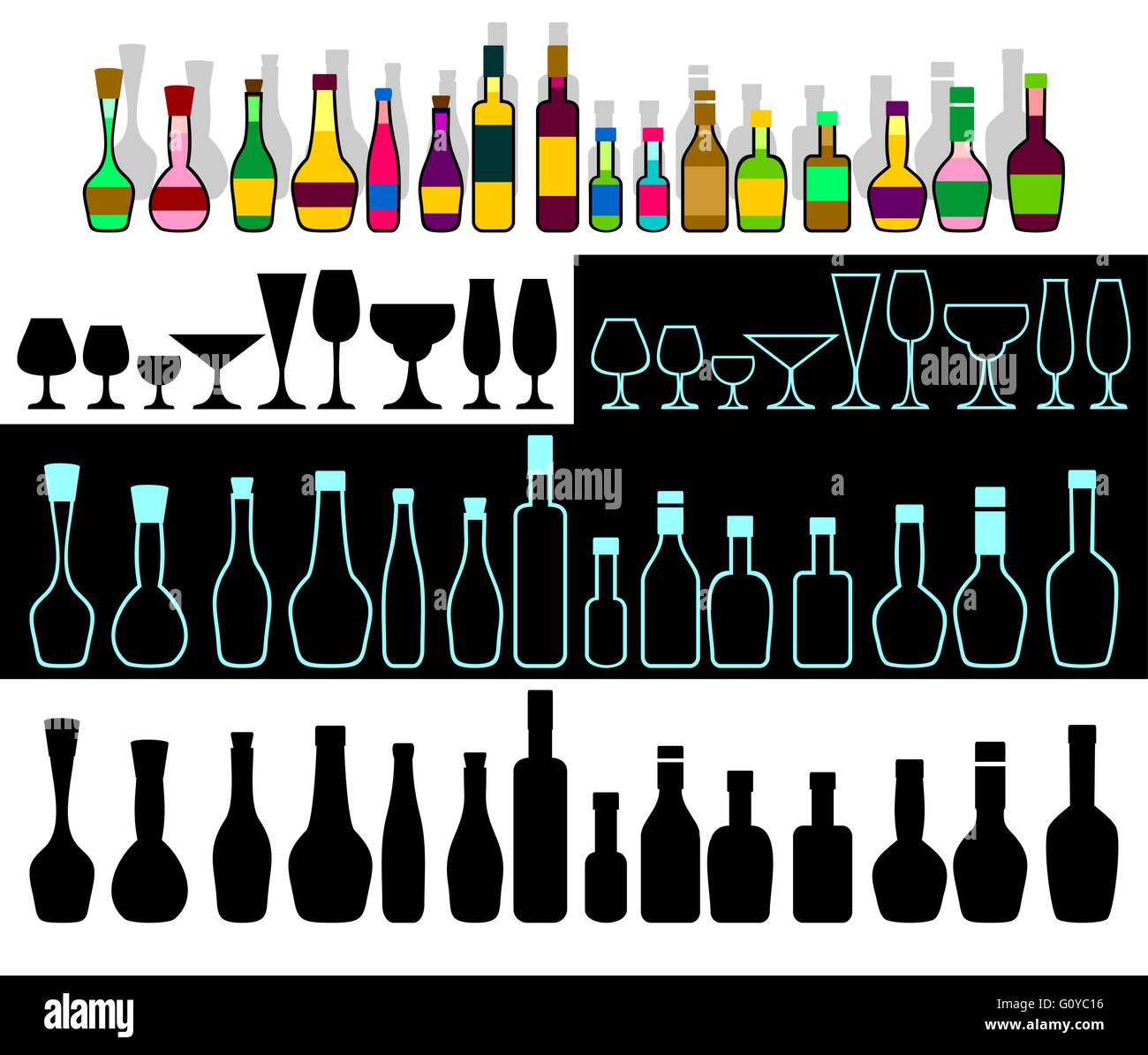 Bar ware Stock Vector Images - Alamy