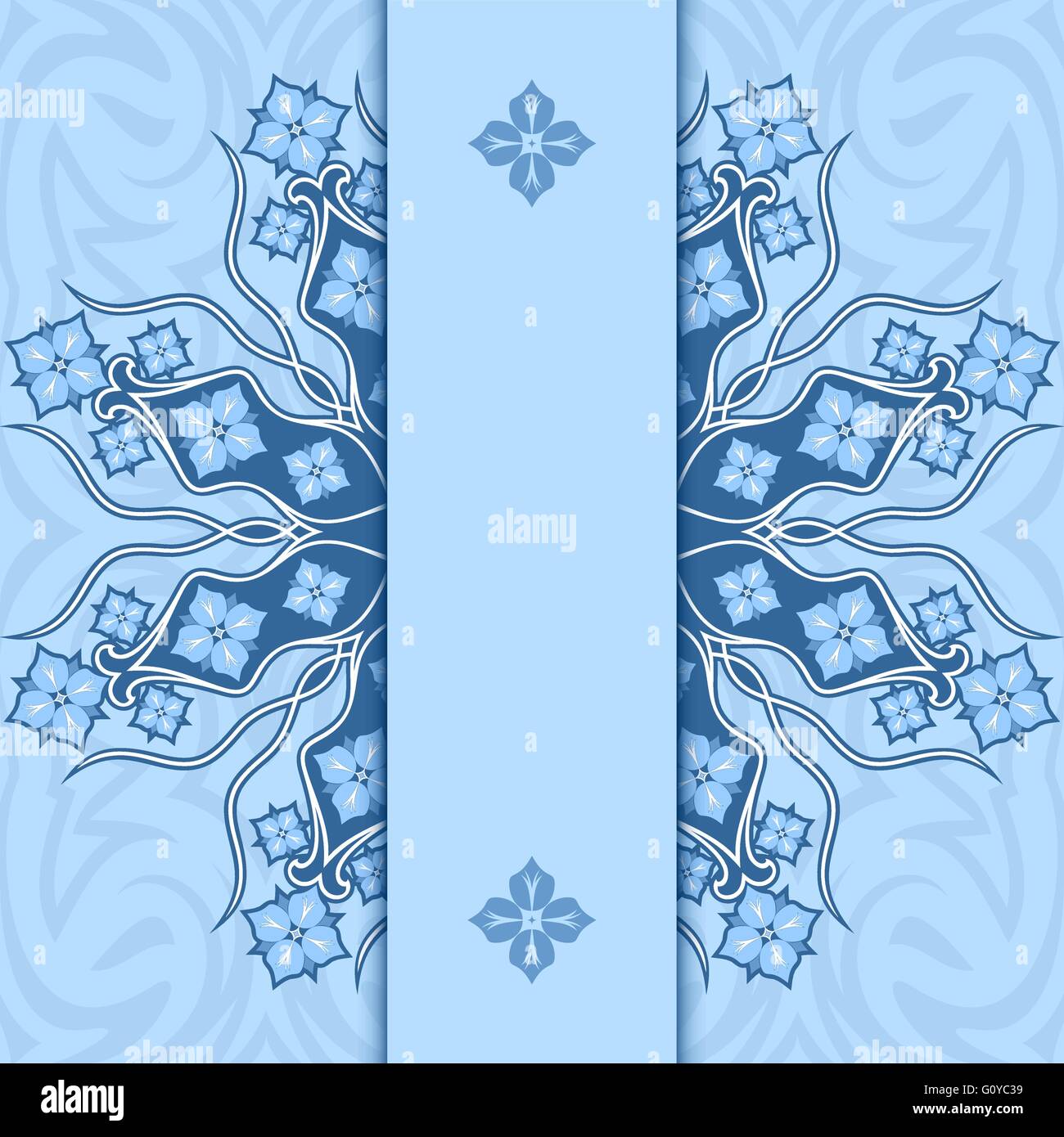 Flower ornament divider Stock Vector Images - Alamy