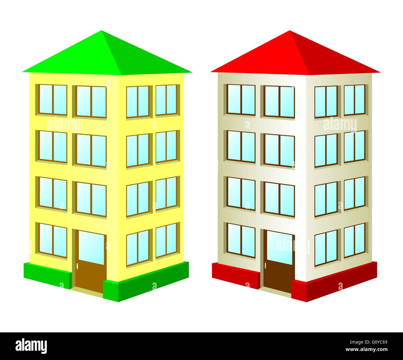 Housing estate residential houses Stock Vector Images - Alamy