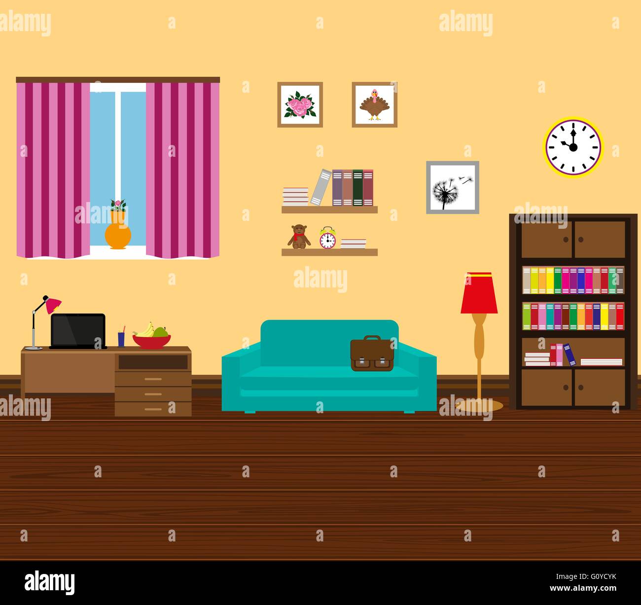 Stylish home room lamp Stock Vector Images - Alamy