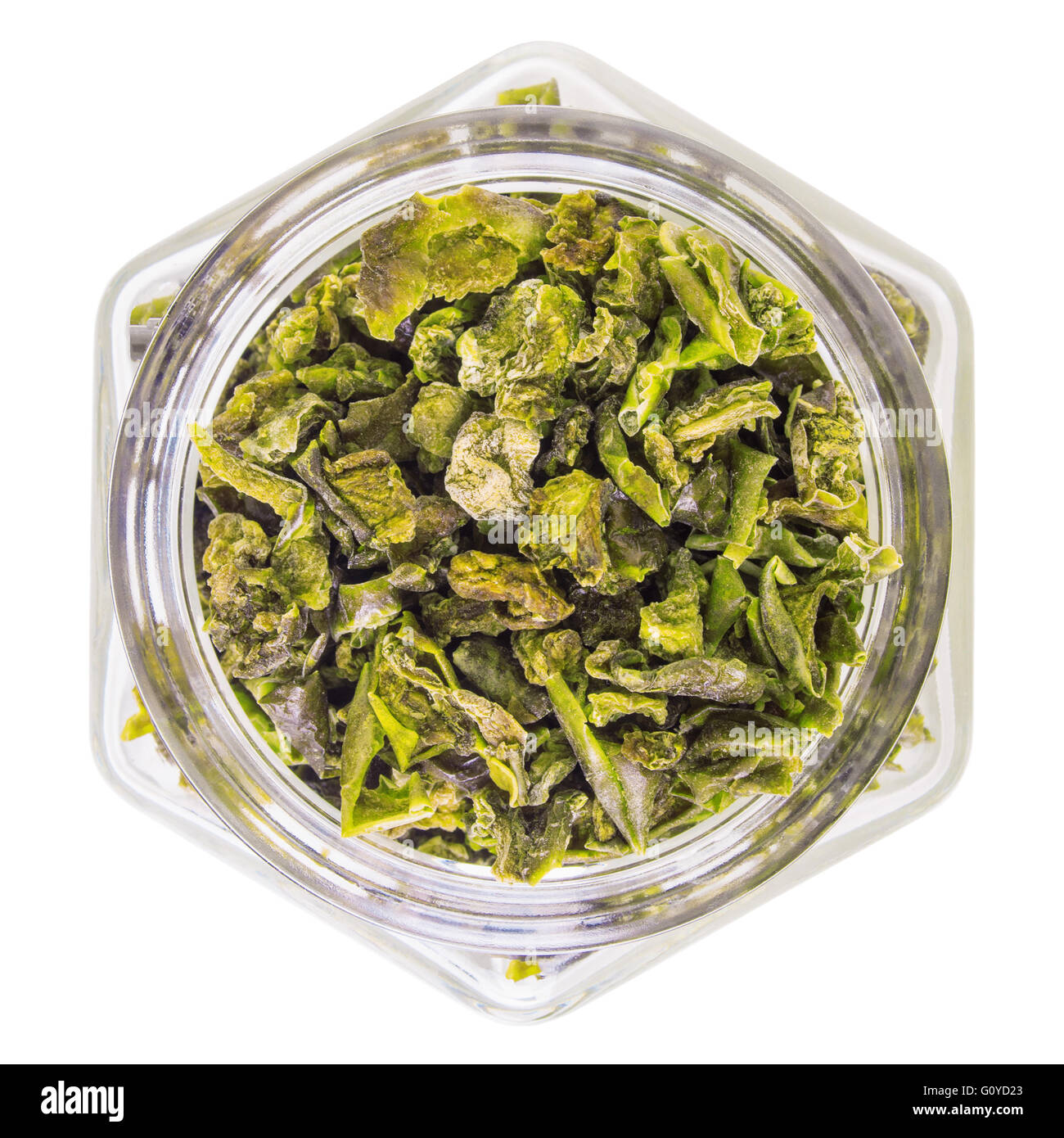 Green dried paprika isolated on white background Stock Photo - Alamy