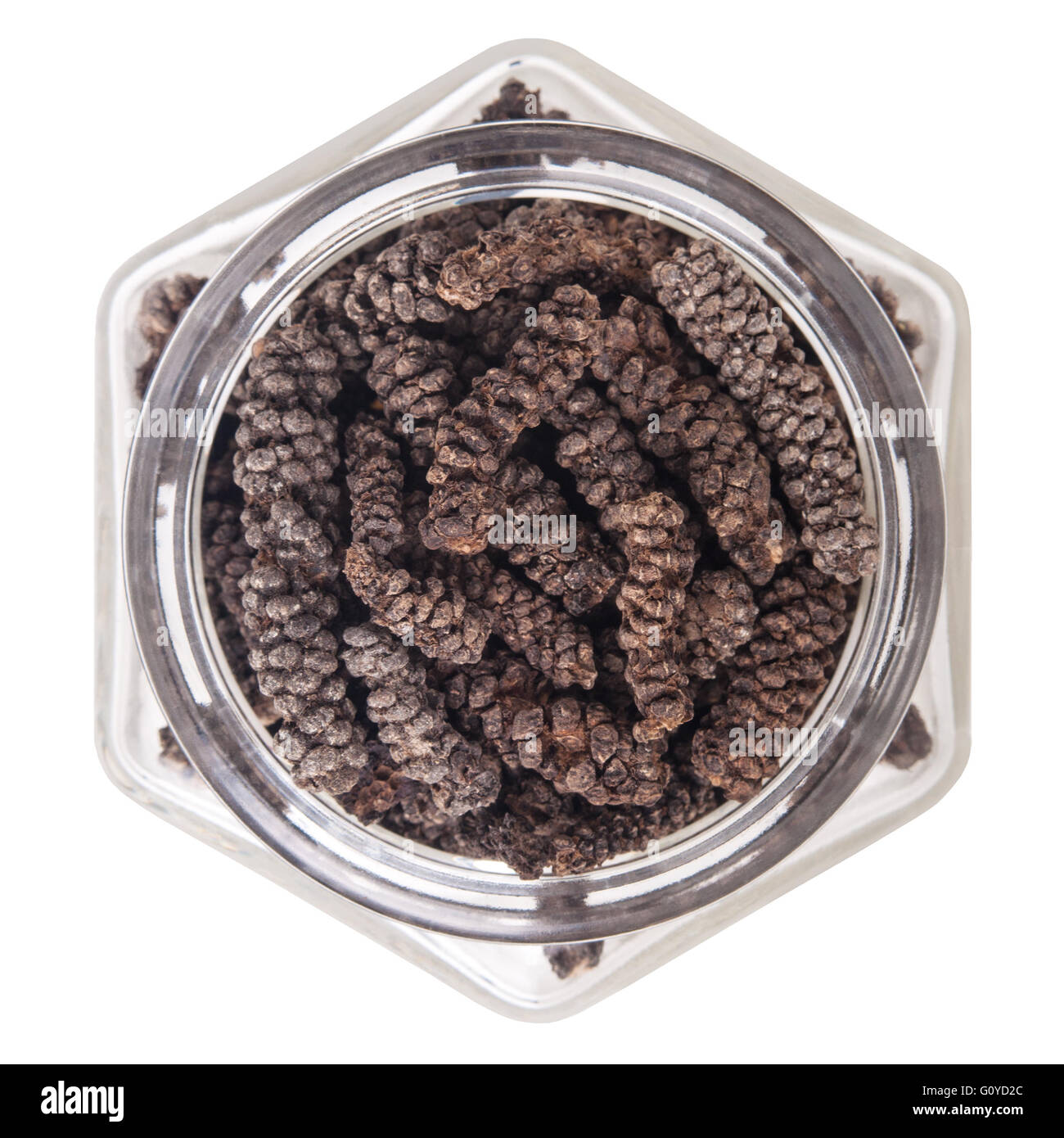 long pepper on isolated on white background Stock Photo - Alamy