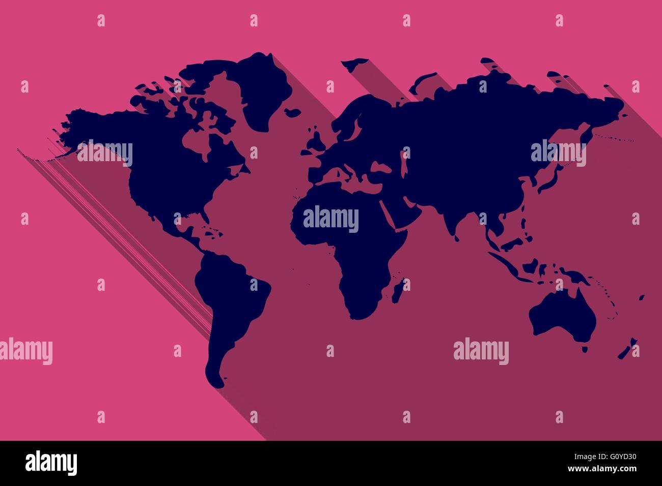 world map flat Stock Vector Image & Art - Alamy