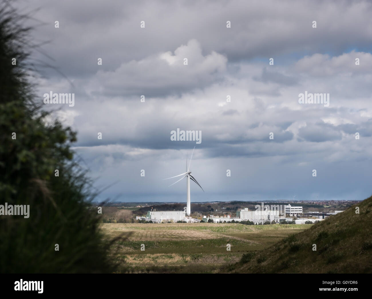 Windmill estate, next to Northumberlandia, England Stock Photo - Alamy