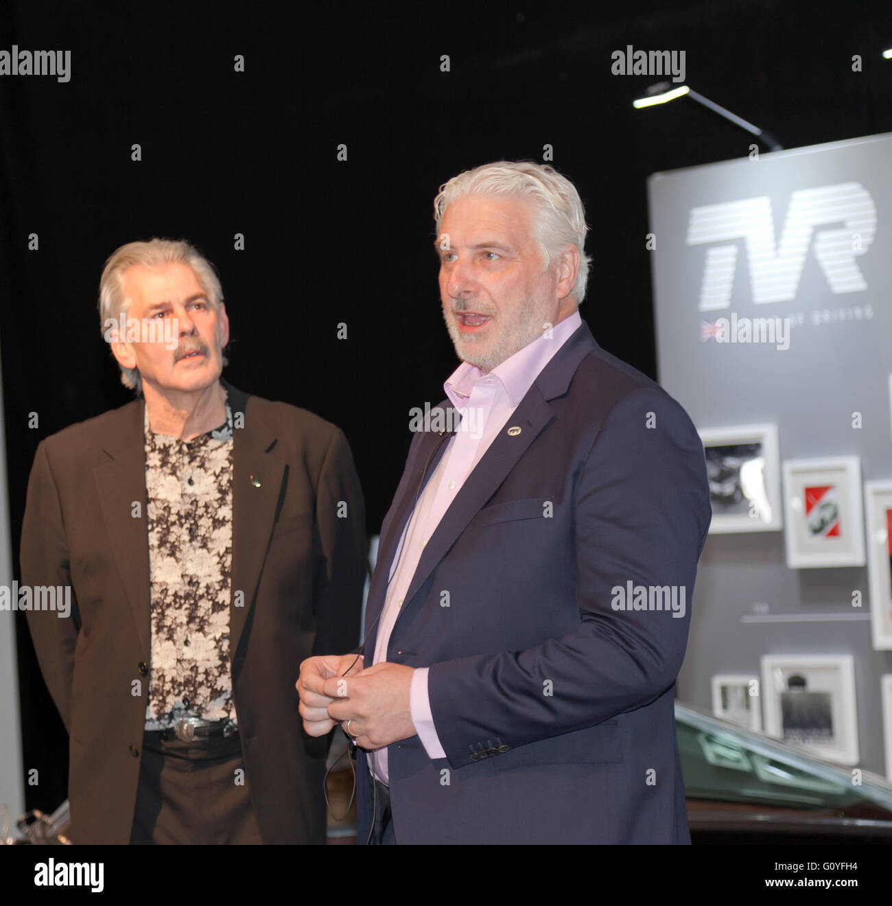 TVR Boss Les Edgar, together with Gordon Murray, announcing an exciting ...