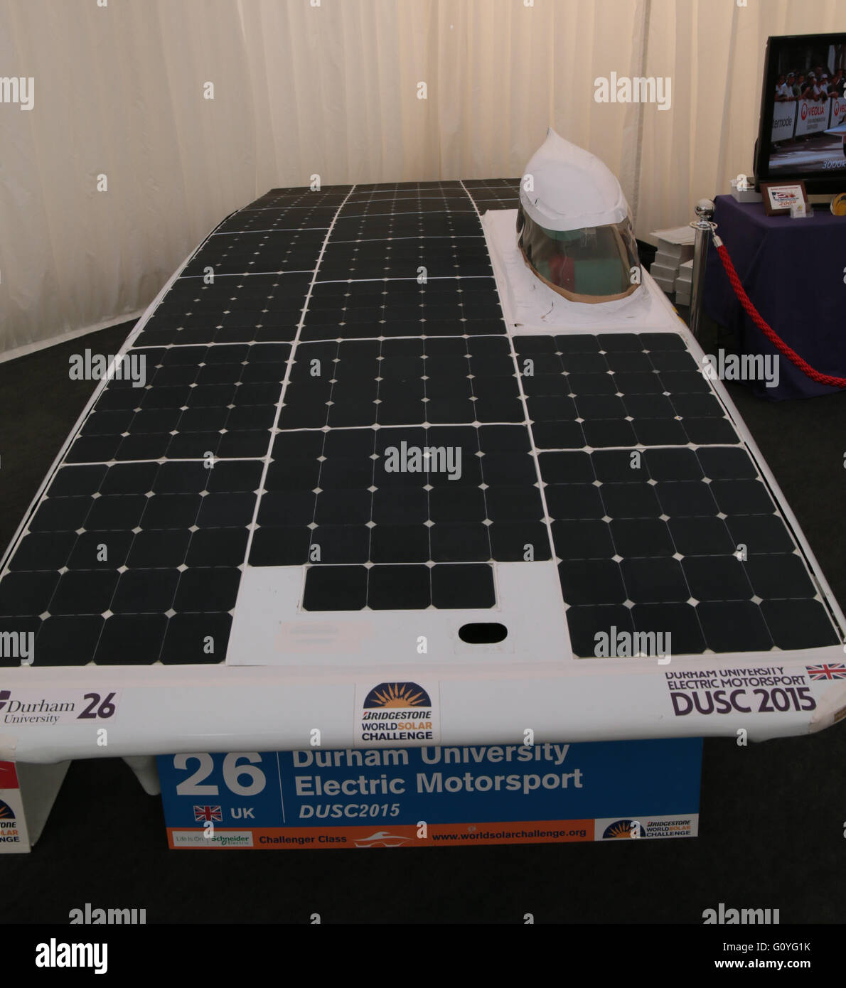 London, UK. 05th May, 2016. Durham University Solar Car is based in the ...
