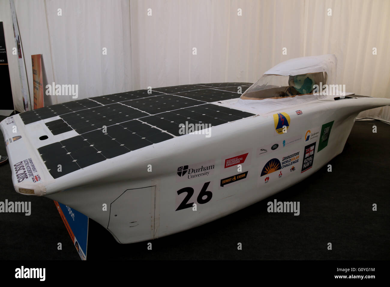 London, UK. 05th May, 2016. Durham University Solar Car is based in the ...