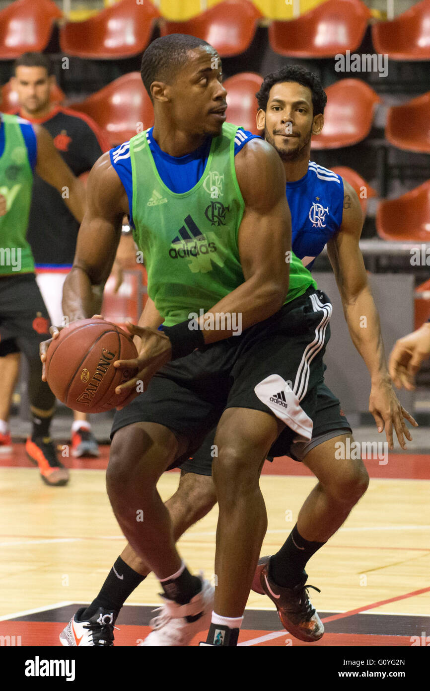 RIO DE JANEIRO, Brazil - 05/05/2016: TRAINING FLAMENGO BASKETBALL ...