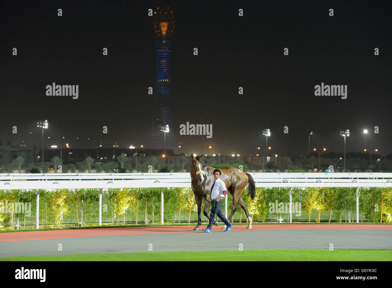 Qatar Racing & Equestrian Club, Doha. Qatar 5th May 2016. The iconic ...