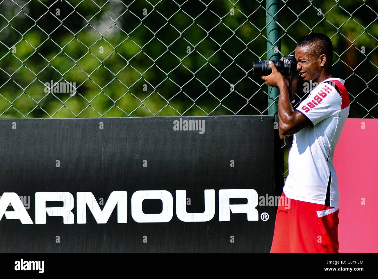 SAO PAULO, Brazil - 06/05/2015: TRAINING SPFC - Thiago Mendes during ...