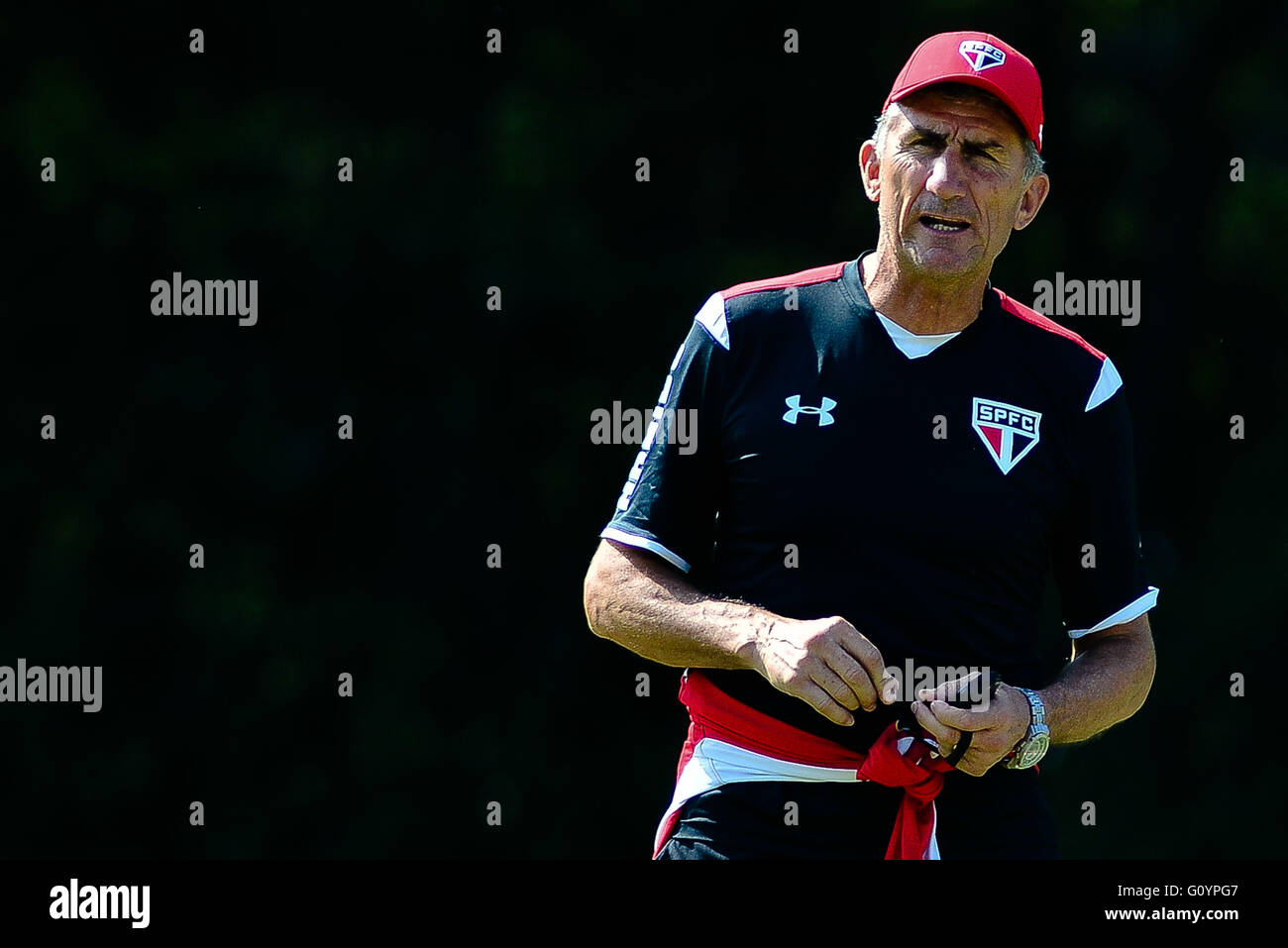 SAO PAULO, Brazil - 05/06/2015: TRAINING SPFC - Edgardo Bauza during ...