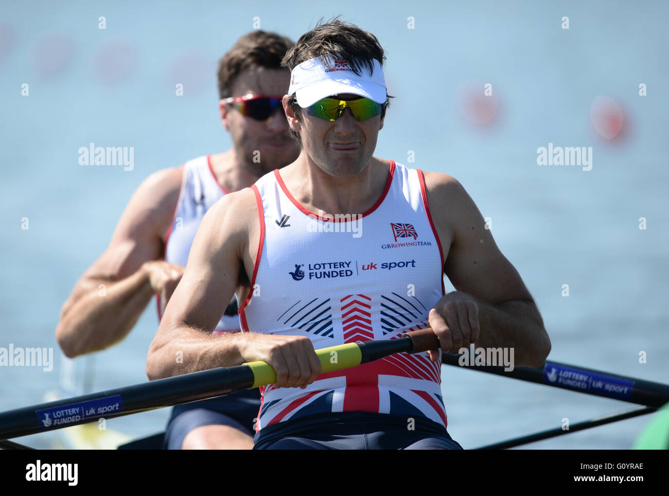 Brandenburg/Havel, Germany. 6th May, 2016. Rowers Stewart Innes and ...