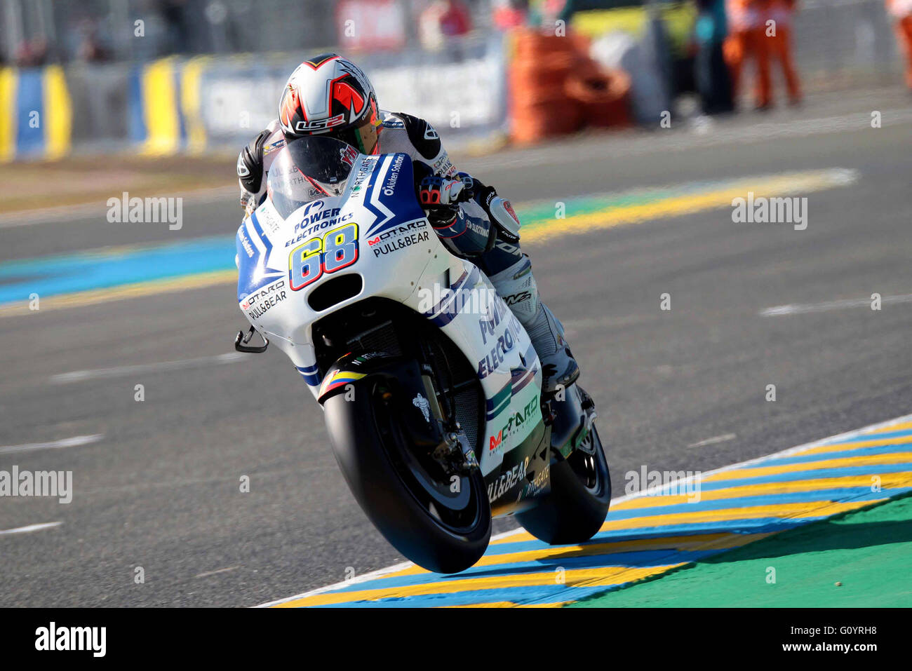 Le Mans, France. 6th May, 2016. Yonny Hernandez of Colombia and Aspar ...