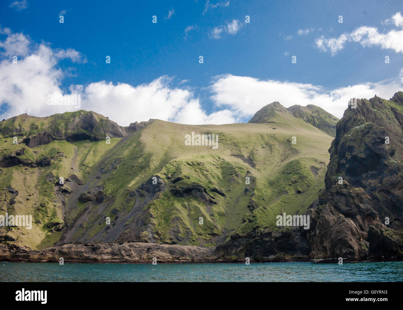 The raw natural beauty of the volcanic created landscape of Heimaey ...