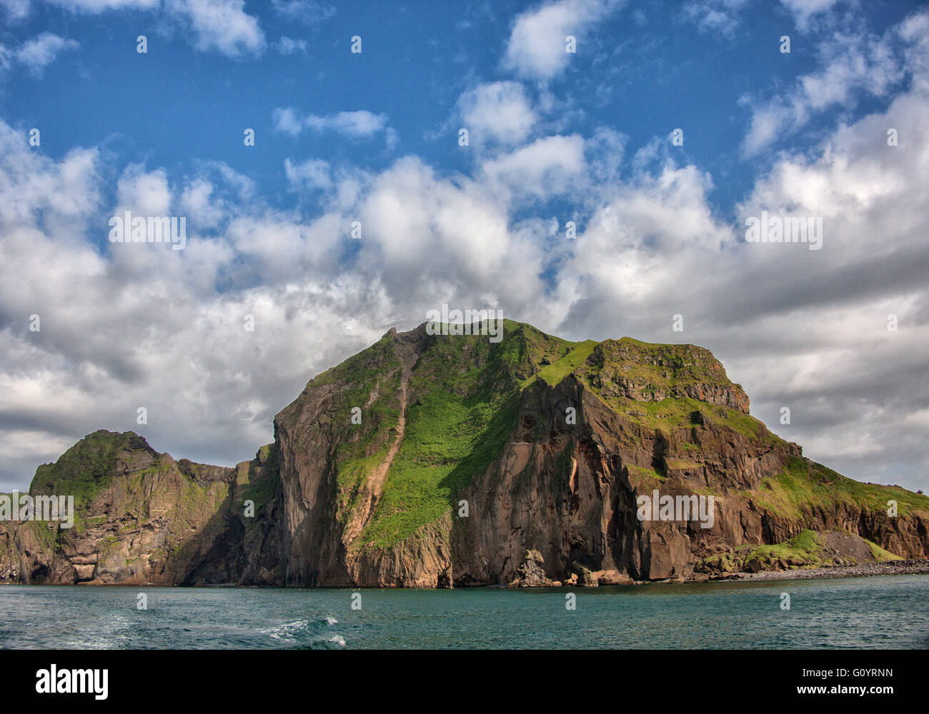 The raw natural beauty of the volcanic created landscape of Heimaey ...