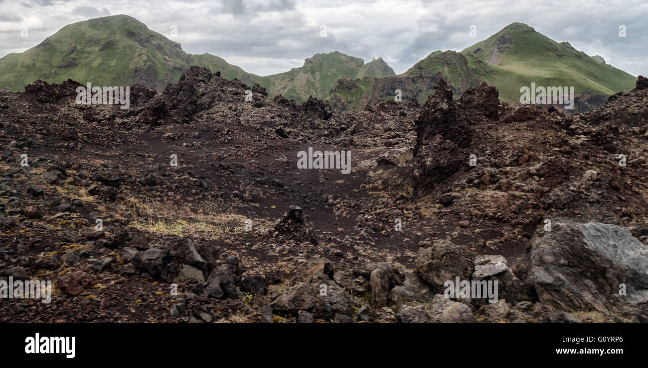 August 3, 2015 - Volcanic rock lava from the five month long 1973 ...