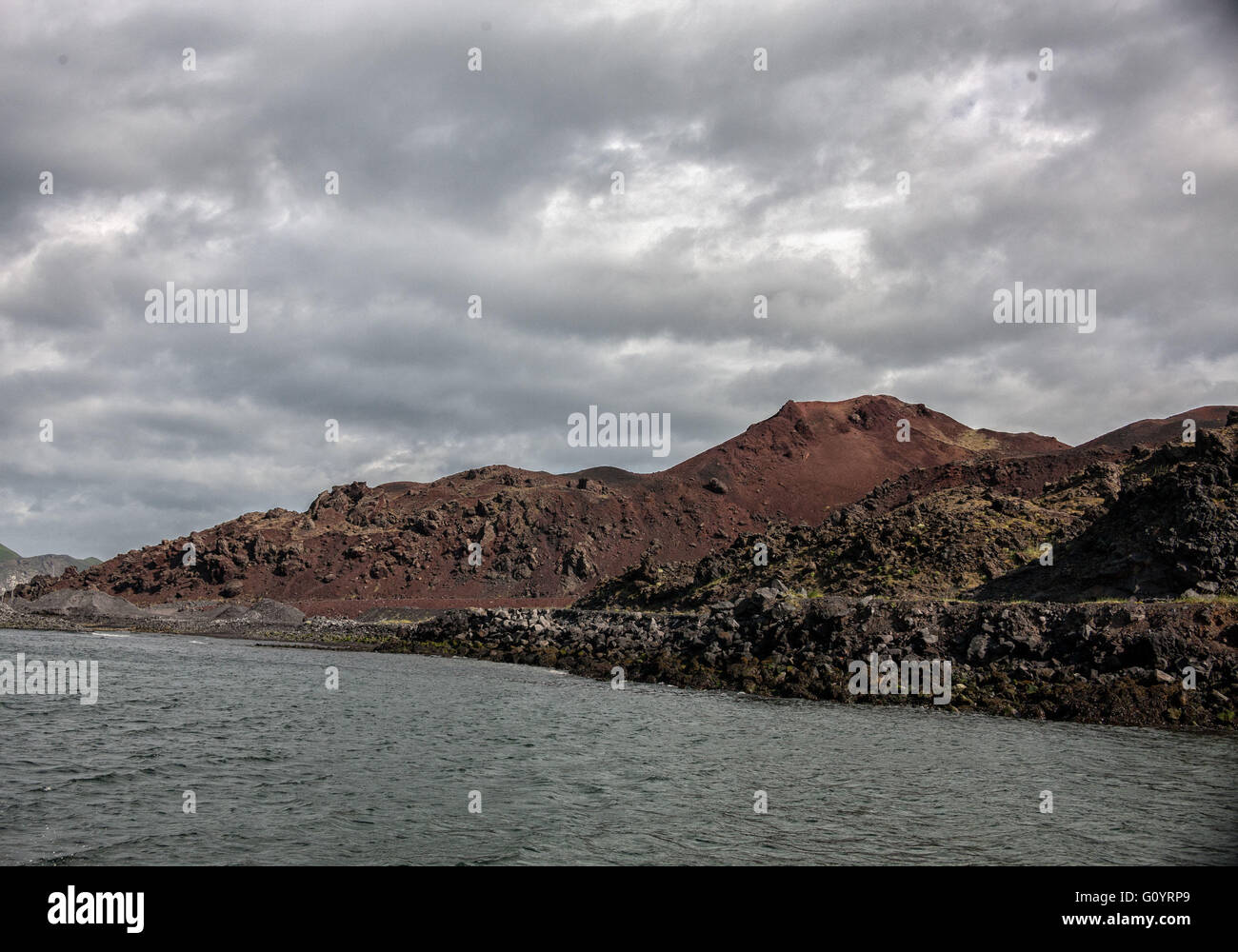 August 3, 2015 - Volcanic rock lava from the five month long 1973 ...