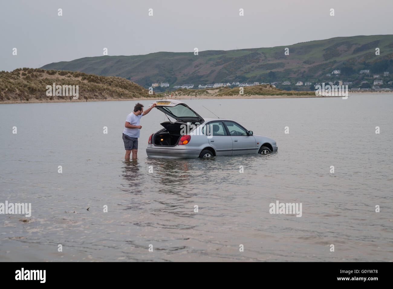 Ynyslas beach, Dyfi estuary, near Aberystwyth Wales UK, Friday 06 May ...