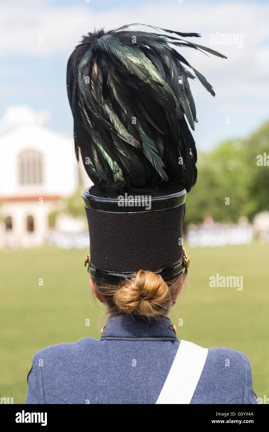 Senior cadets in formal dress uniform during the Long Grey Line ...