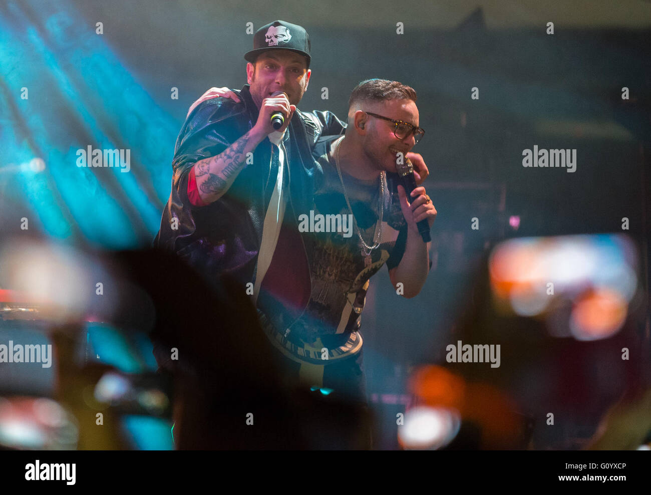 Naples, Italy. 06th May, 2016. Italian Rapper, Rocco Hunt performs ...