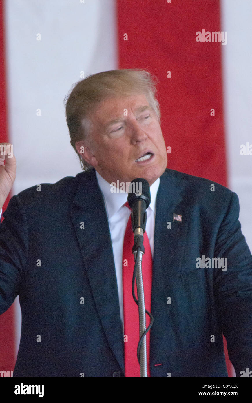 Omaha, Nebraska, USA, 3rd, May, 2016 Presidential candidate Donald ...