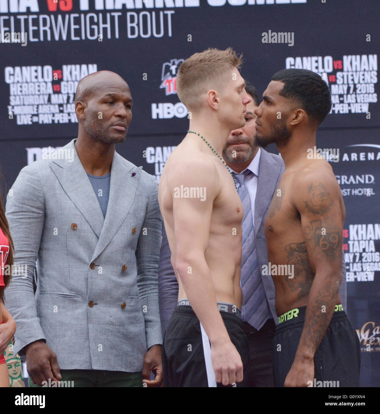 Las Vegas, Nevada, USA. 6th May, 2016. Irish boxer Jason Quigley poses ...