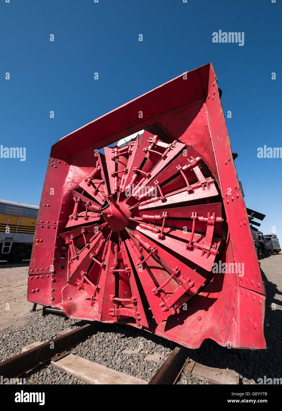 Train snowplow rotary hi-res stock photography and images - Alamy