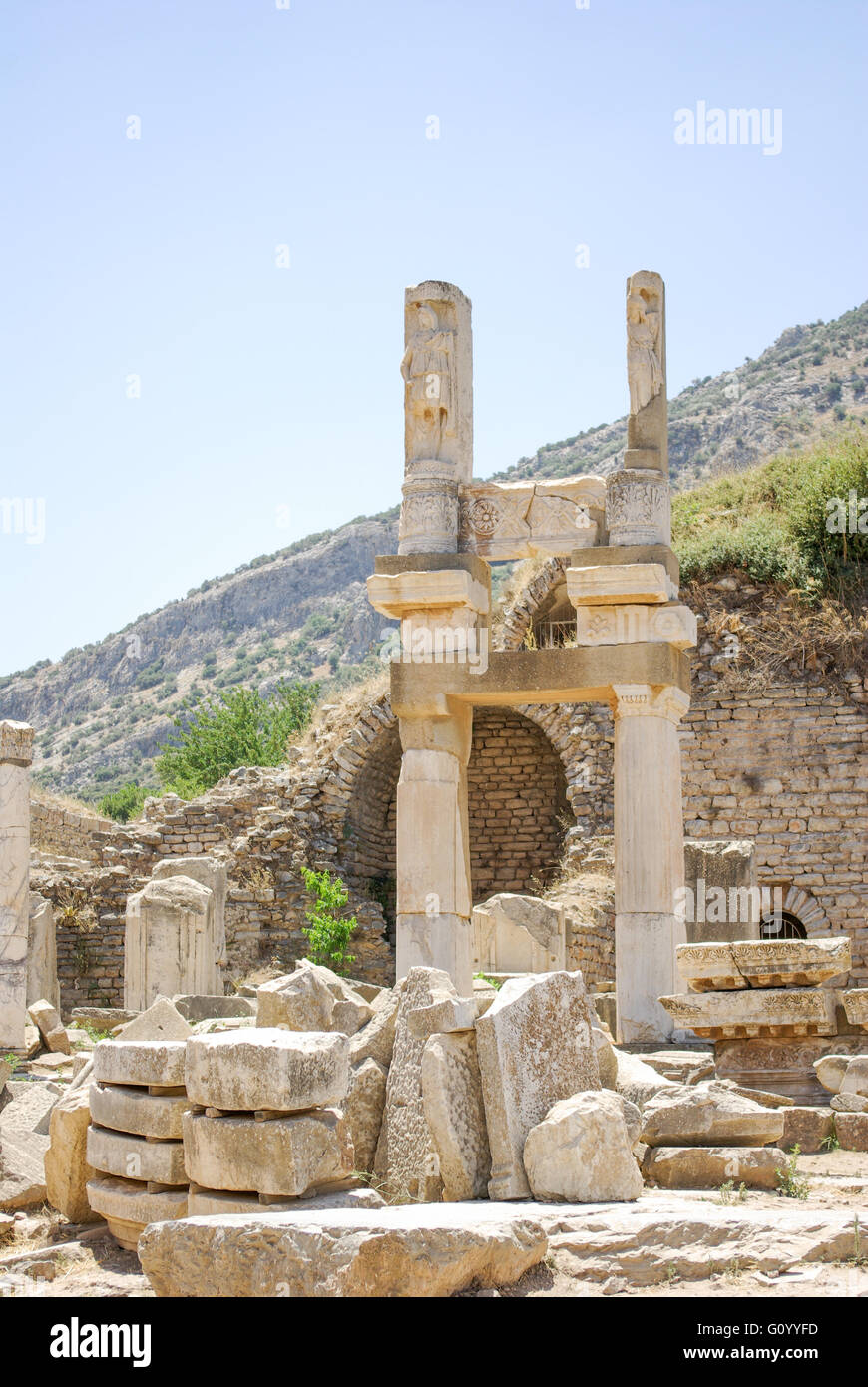Temple of Domitian of Ephesus, Turkey Stock Photo - Alamy