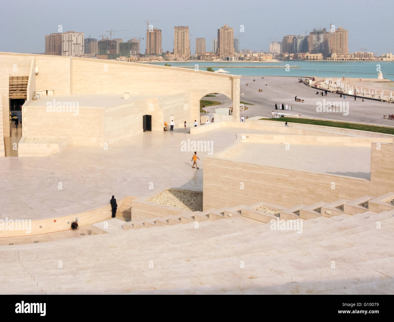 Amphitheatre in Katara Cultural Village, Doha, Qatar Stock Photo - Alamy