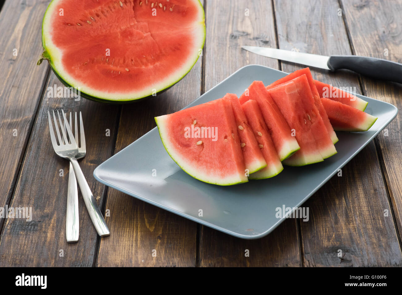 Watermelon table hi-res stock photography and images - Alamy