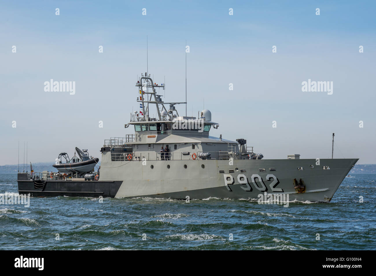 Belgian Navy Offshore Patrol Vessel, BNS Pollux at Portsmouth, UK on ...