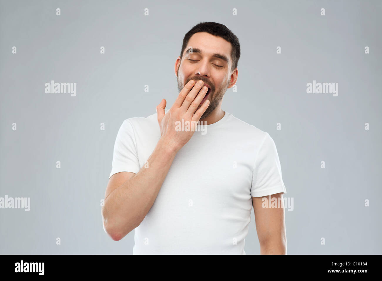 Yawning man hi-res stock photography and images - Alamy
