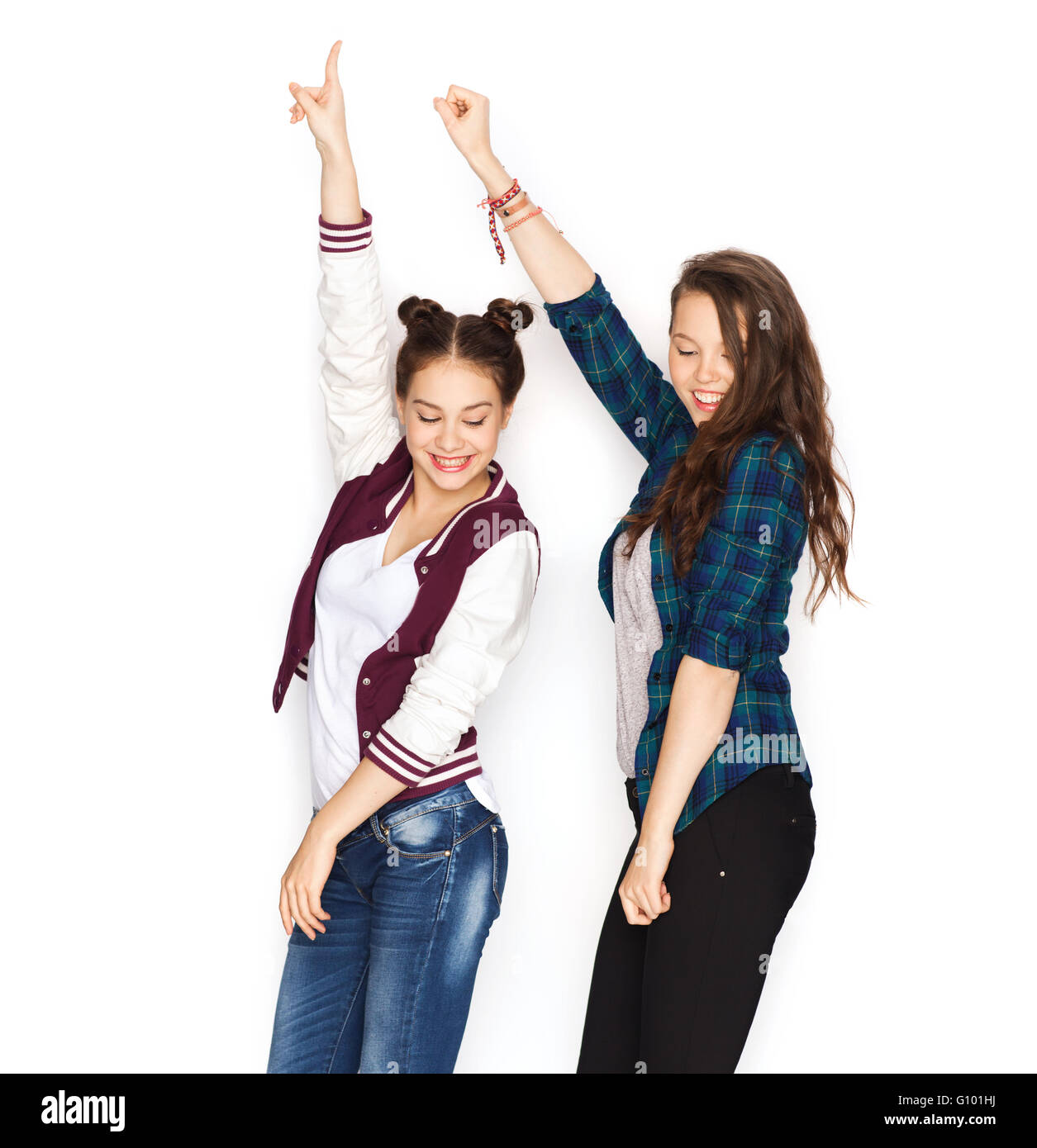 Teenage girls dancing Cut Out Stock Images & Pictures - Alamy