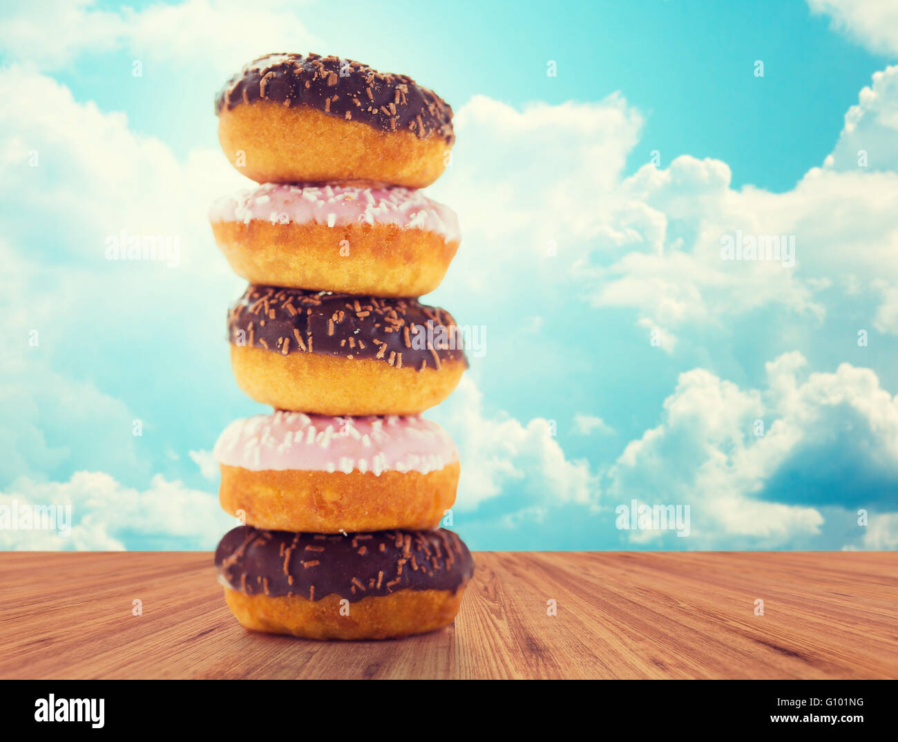 Blue sky donut hi-res stock photography and images - Alamy