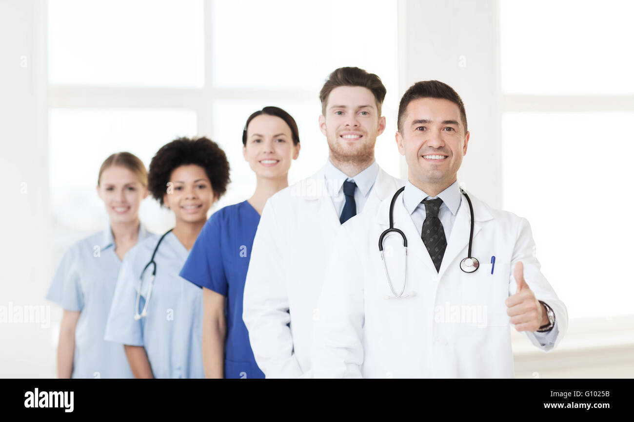 group of happy doctors at hospital Stock Photo - Alamy