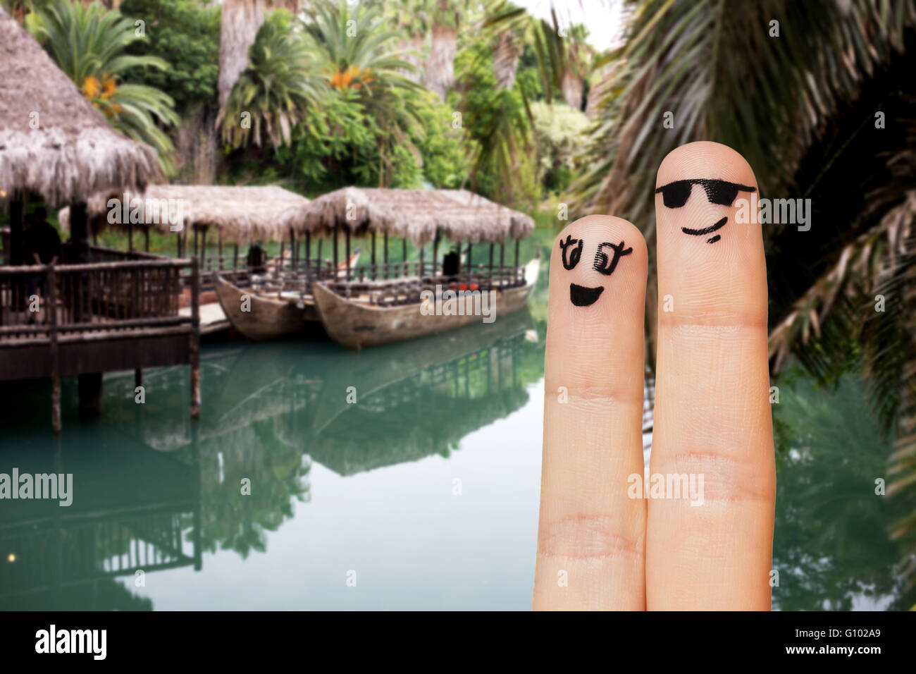 Close up fingers smiley faces hi-res stock photography and images - Alamy
