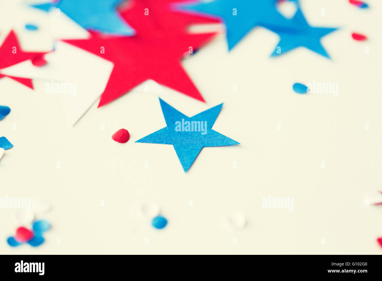 stars confetti on american independence day party Stock Photo - Alamy