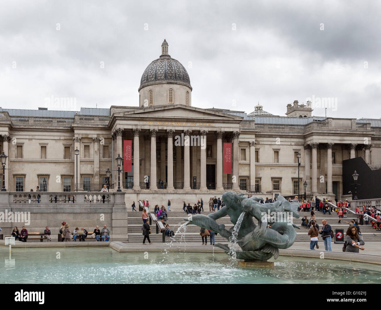 National Gallery, Trafalgar Square, London Stock Photo - Alamy