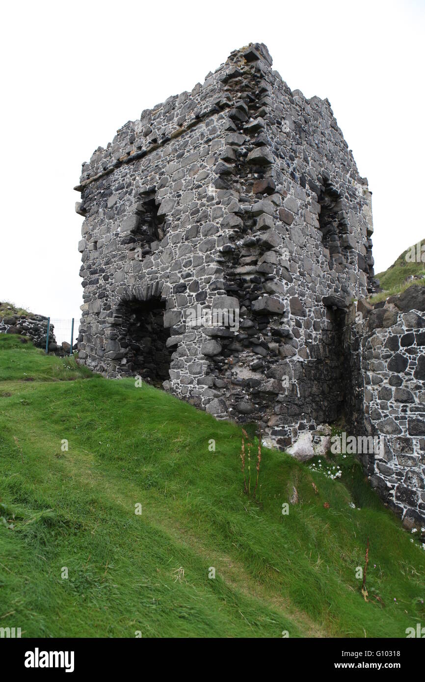 Kilbane castle, Larry Bane Head, Boheeshane Bay, Co. Antrim, Northern ...
