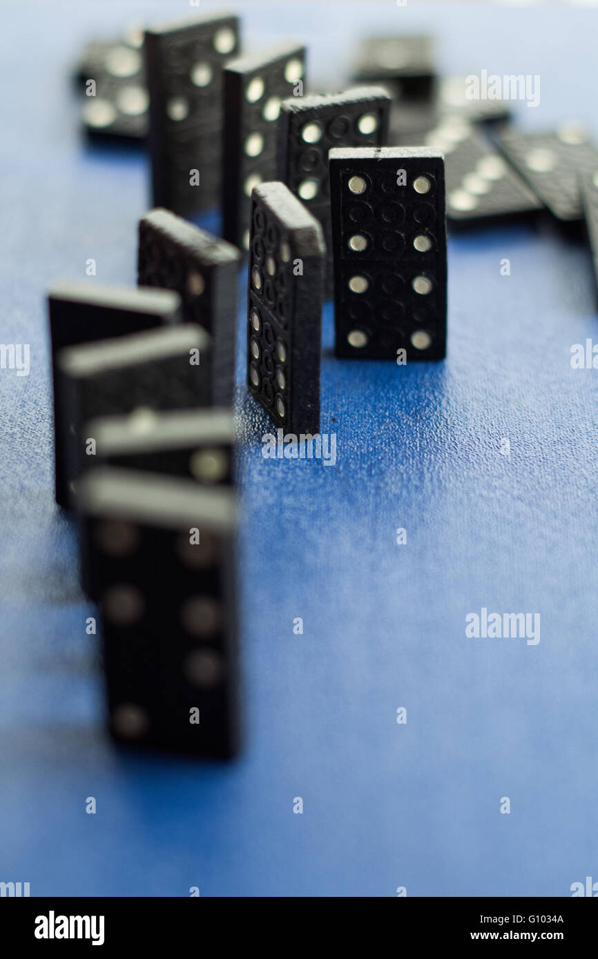 dominoes tiles game Stock Photo - Alamy