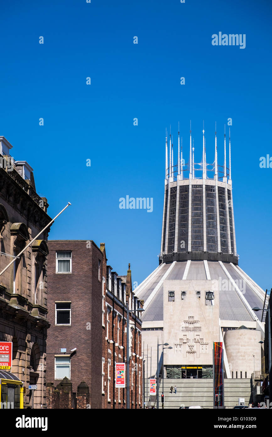 Liverpool Metropolitan Cathedral, Merseyside, England, U.K Stock Photo ...