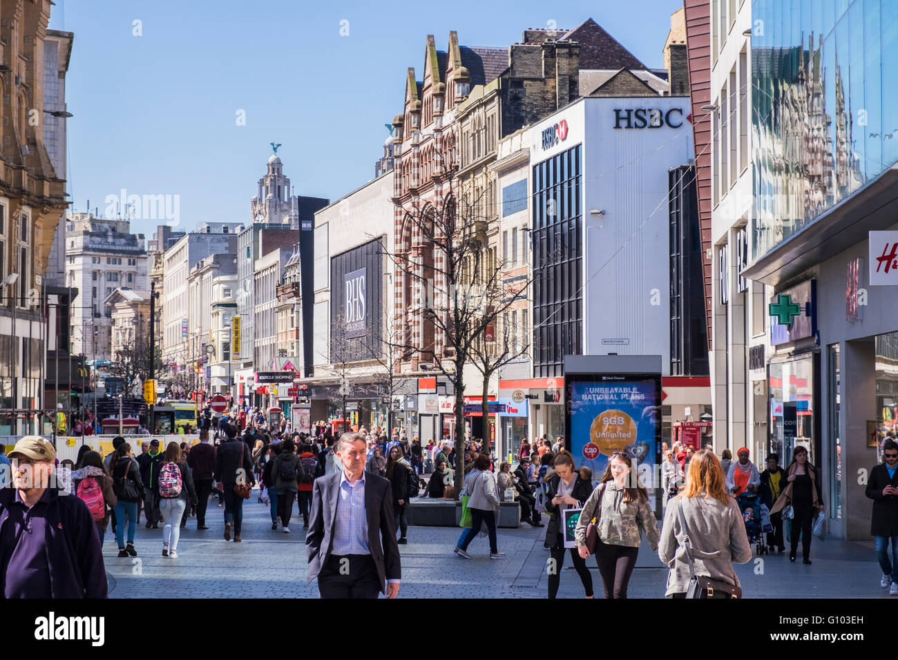 Liverpool city centre merseyside hi-res stock photography and images ...