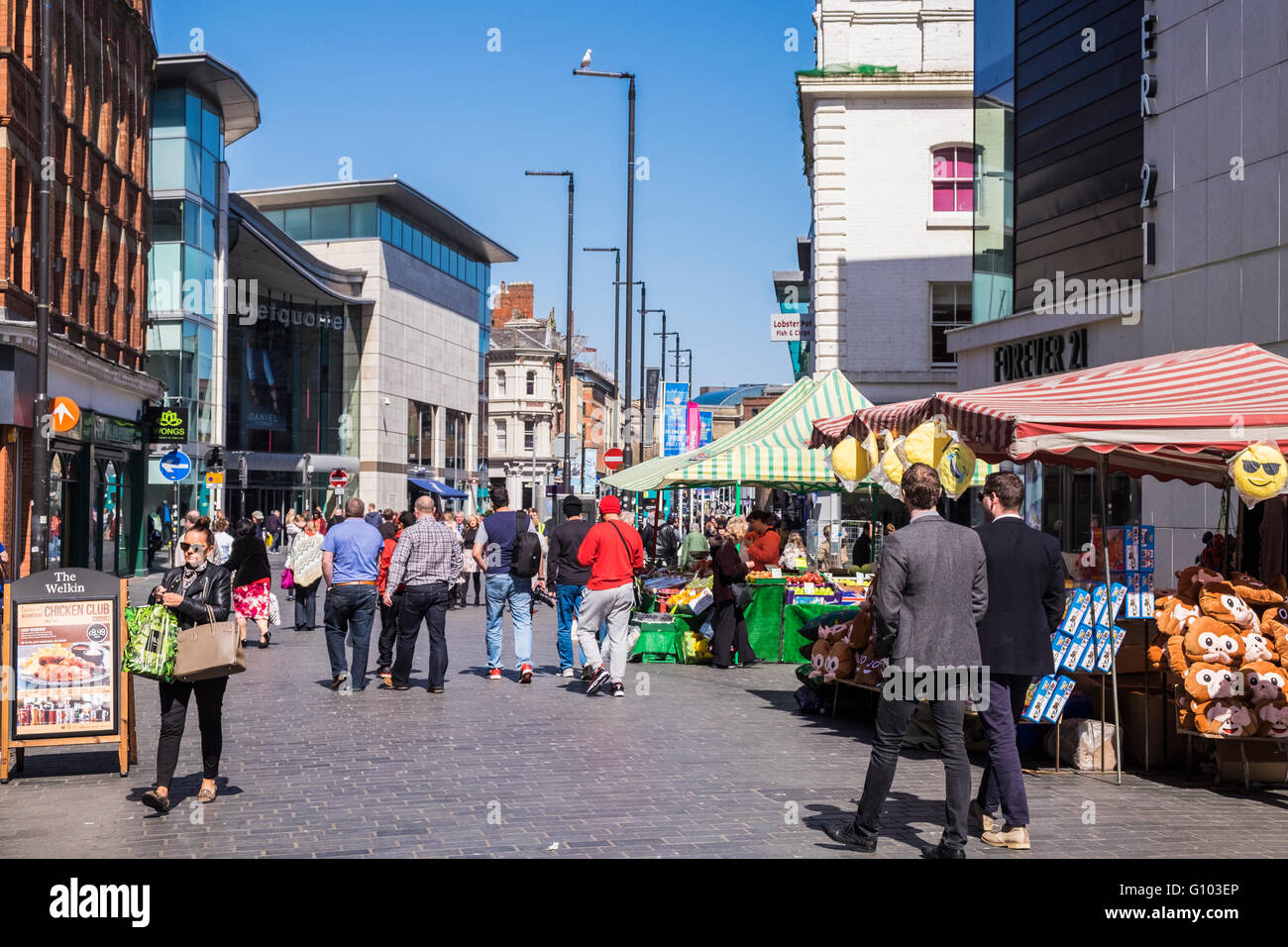 Liverpool city centre, Merseyside, England, U.K Stock Photo - Alamy