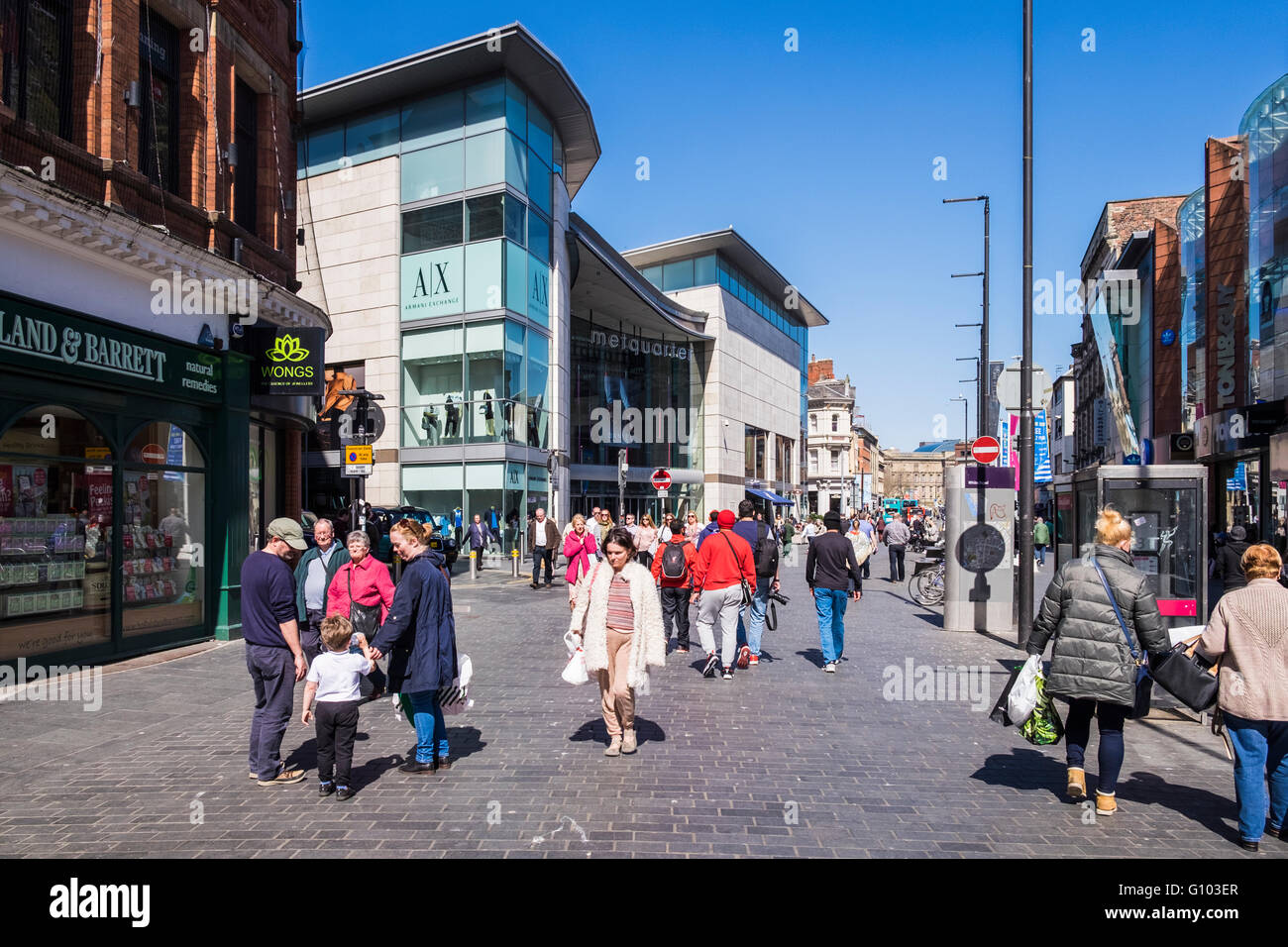 Liverpool city centre, Merseyside, England, U.K Stock Photo - Alamy