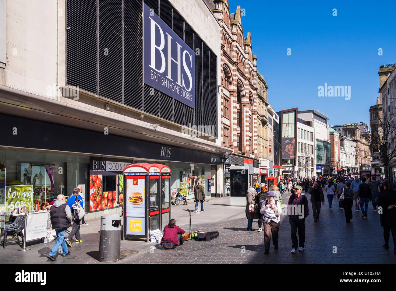 Liverpool city centre, Merseyside, England, U.K Stock Photo - Alamy