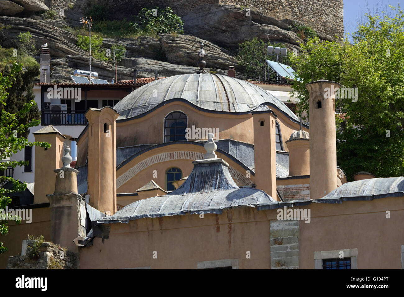 Stone chimneys and concave lead sheet domes part of Mohamed Ali Kulliye ...