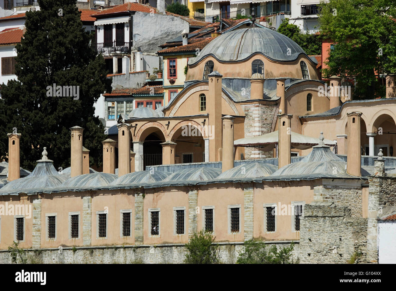 Close view of the symmetric chimney and lead domes Islamic ...
