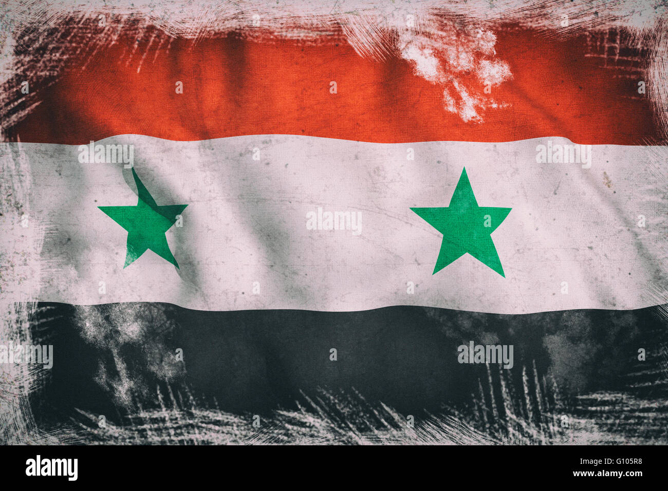 3d rendering of an Siria flag waving Stock Photo - Alamy