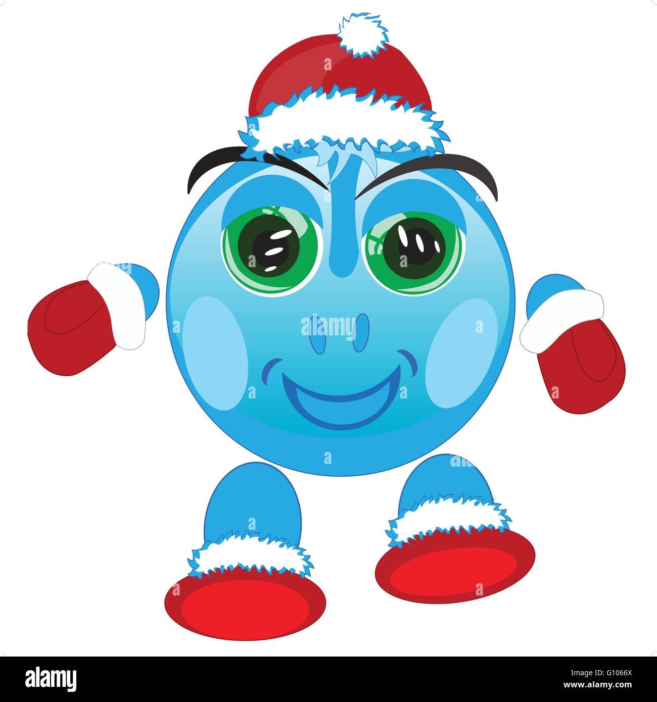 Vector illustration festive smail on white background Stock Vector ...