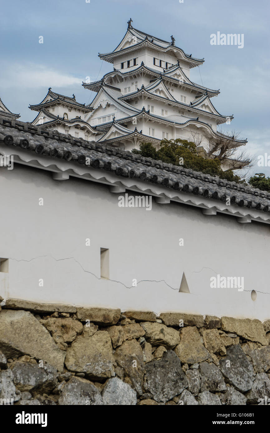 Himeji castle in winter, Himeji, Japan Stock Photo - Alamy